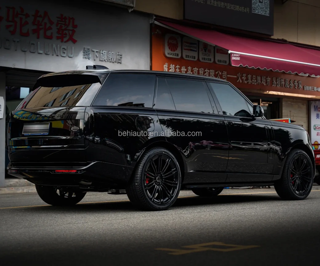 Range Rover Body Kit Upgrade 007 Full Black Look Part Front Lip Bumper ...