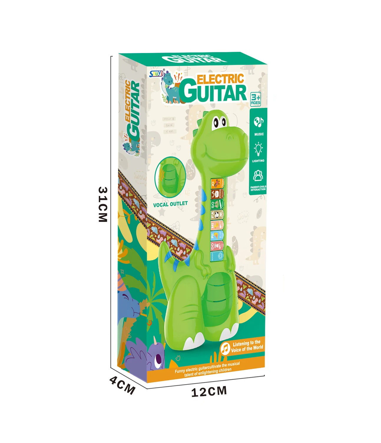 Ittl Kids Battery Operated Musical Toy Electric Guitar Toy With Light ...