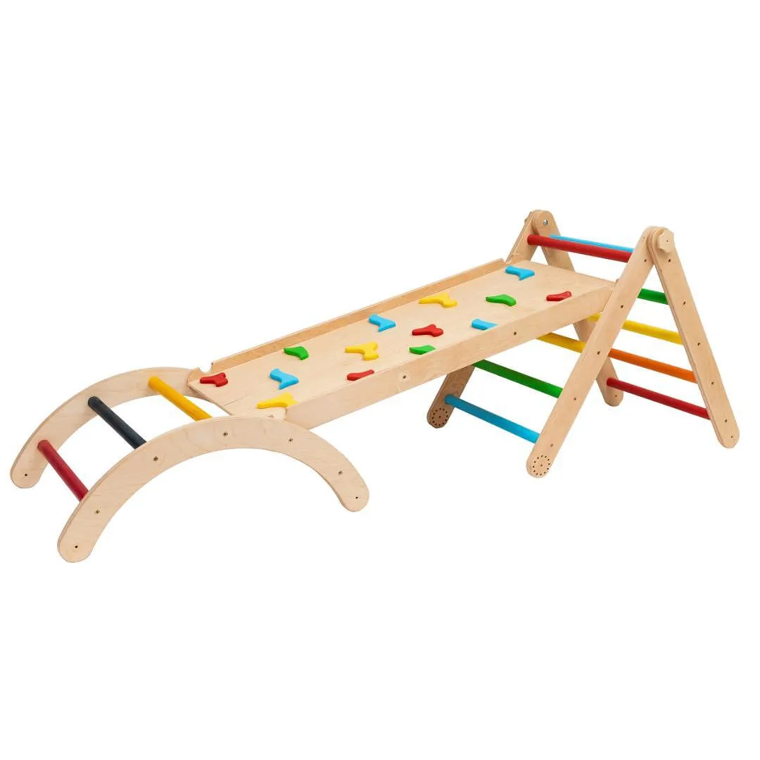 Modifiable Pickler Triangle With Ramp And Arch Montessori Ramp Toddle ...