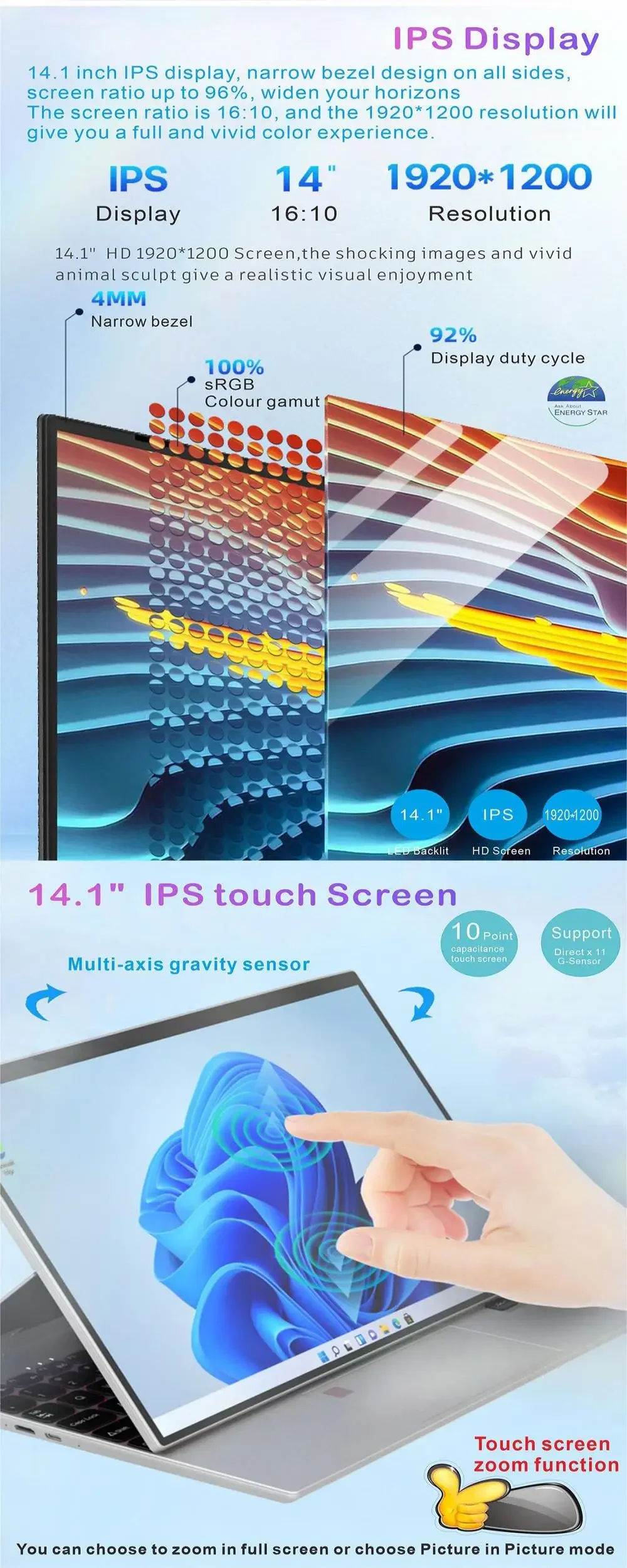 14 Inch Studio Laptop - 360 Degree Flipped and Deformed