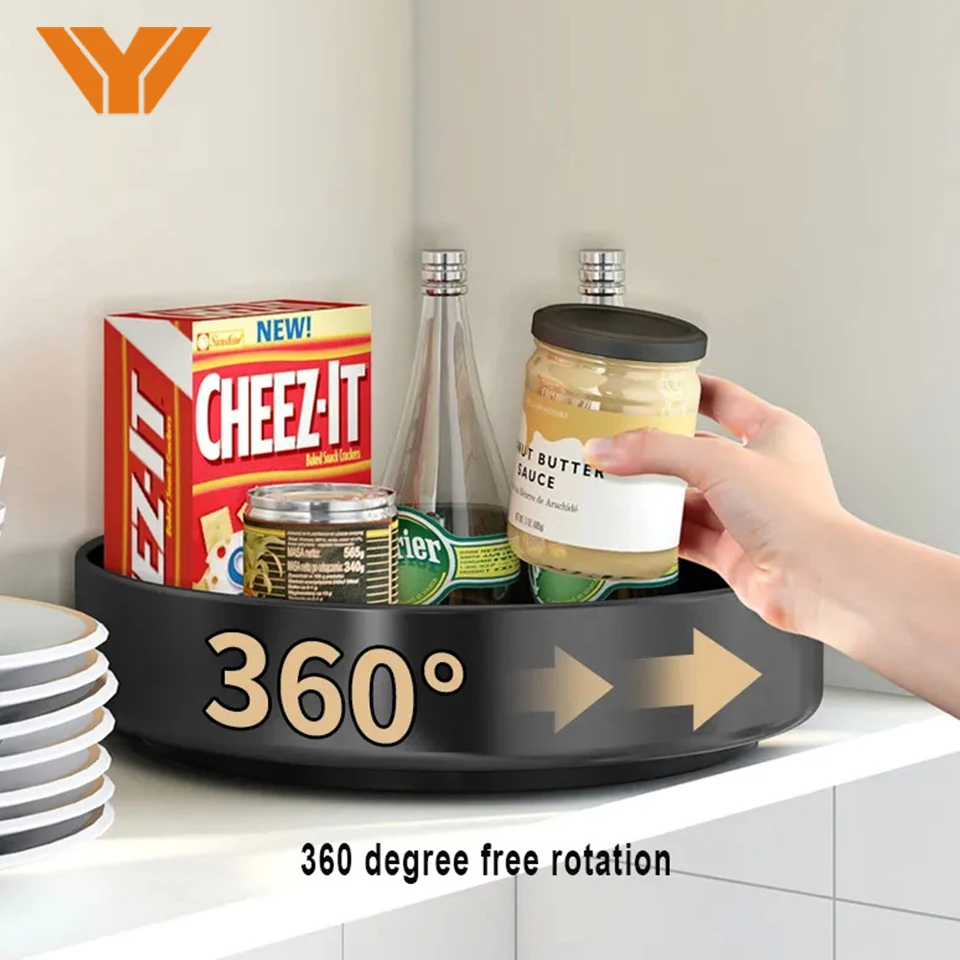 Turntable Spice Storage Holders Racks Iwon Rotating Spice Rack Storage ...