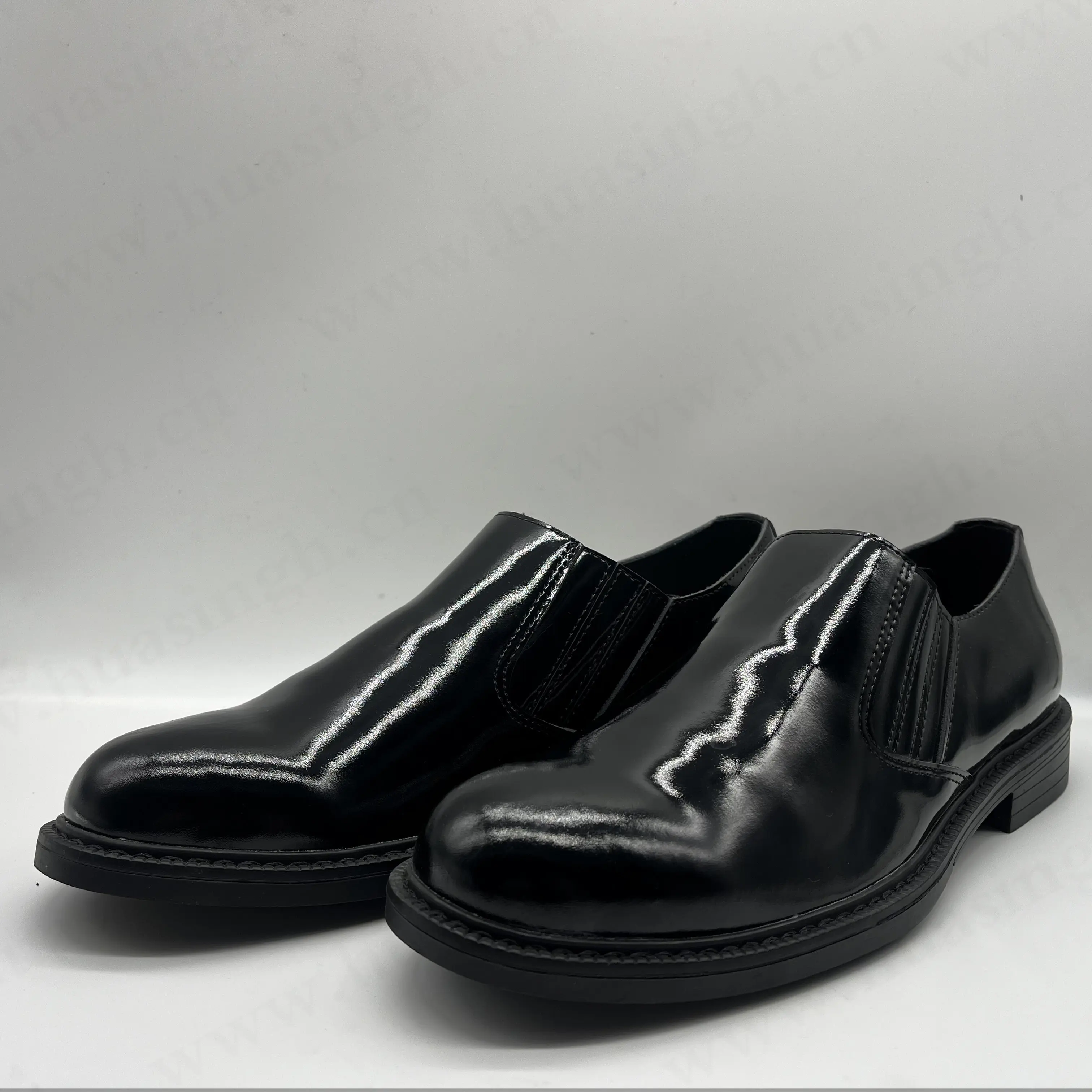 Lxg,Point Toe Style Men Dress Shoes High Gloss Leather Formal Office ...