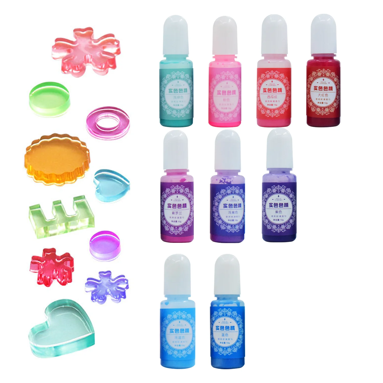 Diy Art Crafts Craft Dye Liquid Epoxy Resin Coloring Pigment 0.33 Oz/10 ...