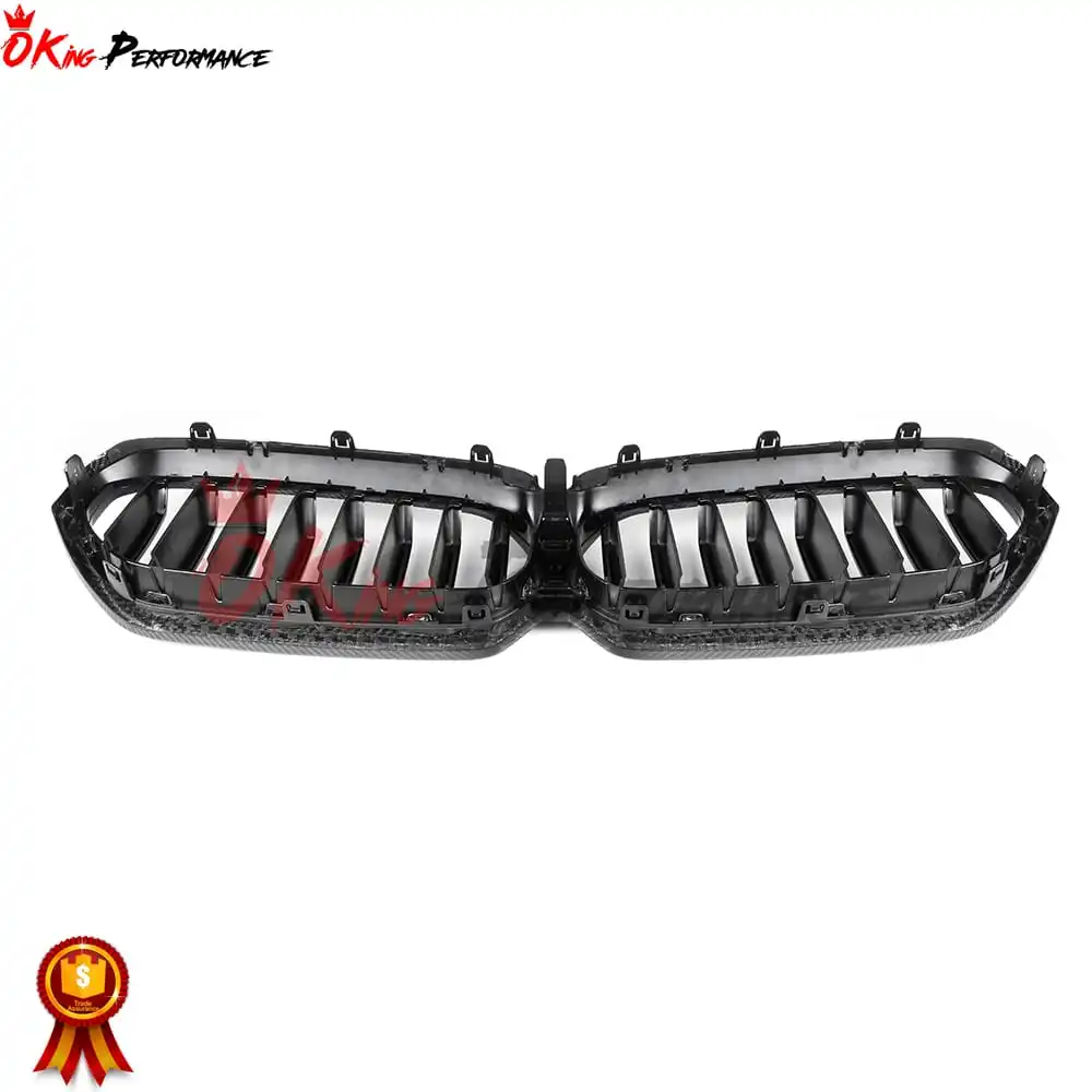 Dry Carbon Fiber Single Slat Grille For Bmw 5 Series G30 Lci - Buy ...