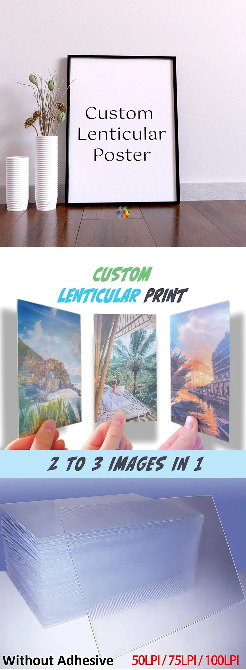 Custom 3D Lenticular Poster - Optical Illusion Holography