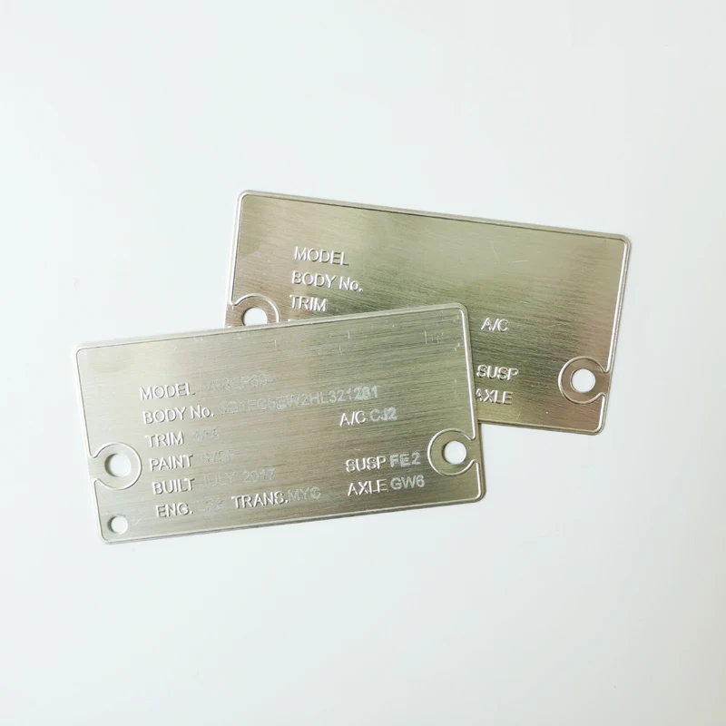 Custom Metal ID Name Plates - Durable & Versatile Tags