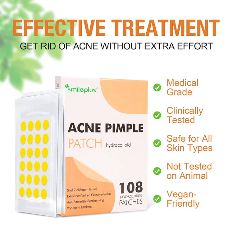 Medial Grade Hydrocolloid Spot Treatment Pimple Clear Absorbent Healing ...