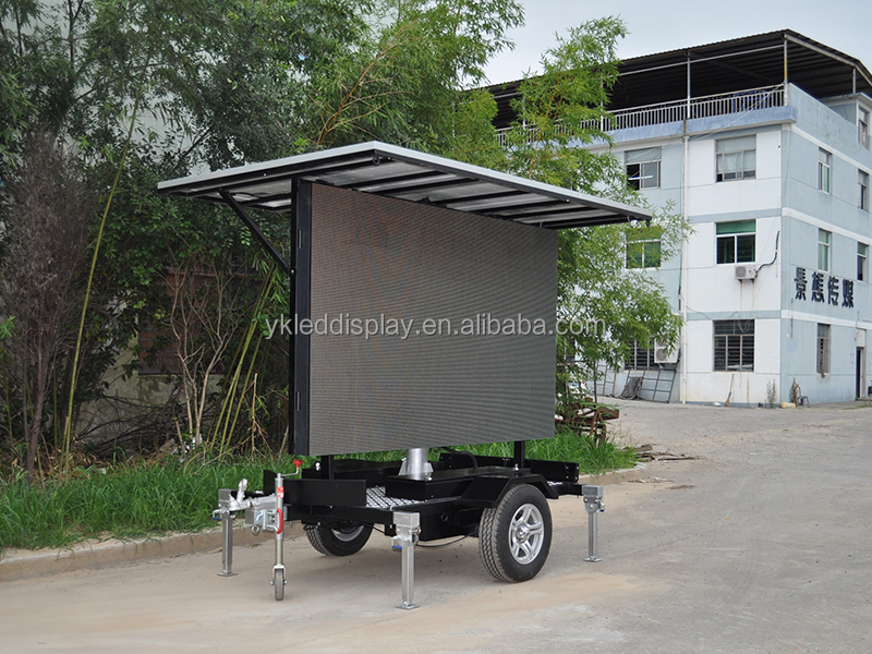 Outdoor P3 P5 P6 P8 Trailer Led Display Screen with Solar Panels and ...