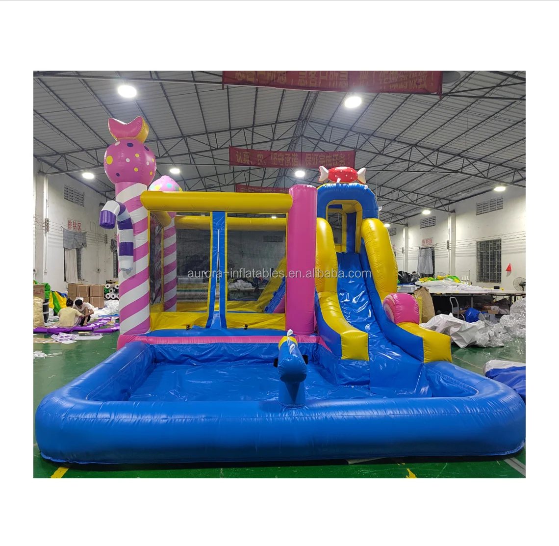 Commercial Moonwalk Inflatable Candy Land Bouncer Jumping Bouncy Castle ...