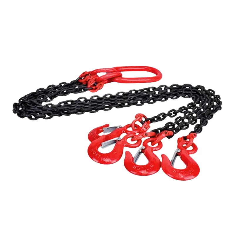 G80 Double Legs Chain Lifting Sling Leg Rigging Chain Sling with Master ...