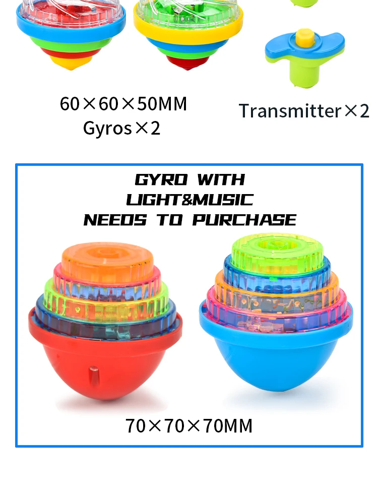 Hot Sale Flash Gyro With Battle Plate Spinner Toy Led Spinning Tops ...