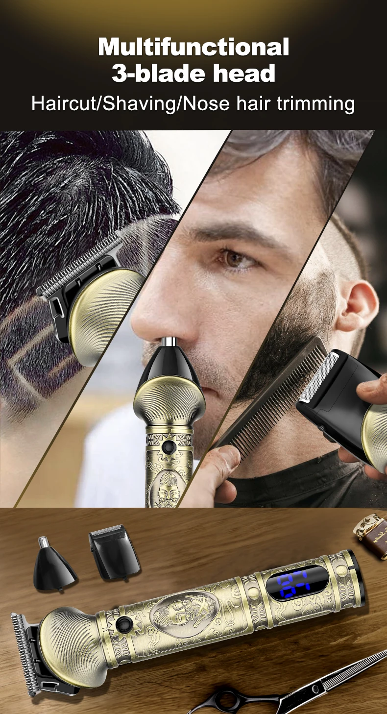 Resuxi 2226 Kit NEW Hair Clippers Professional Hair Trimmer Nose ...