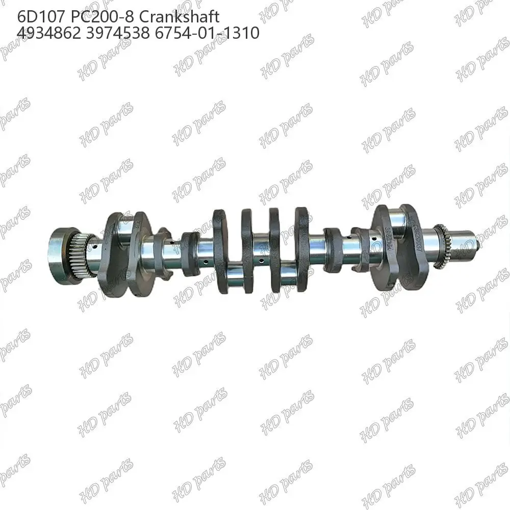 6d107 Pc200-8 Forged Steel Crankshaft 4934862 3974538 6754-01-1310 ...