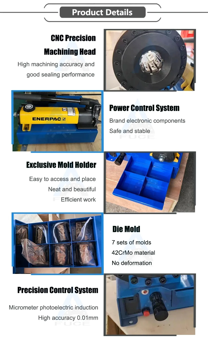 1inch Portable Hand Fitting Ferrule Crimper 6-27mm Manual Assembly 1 ...