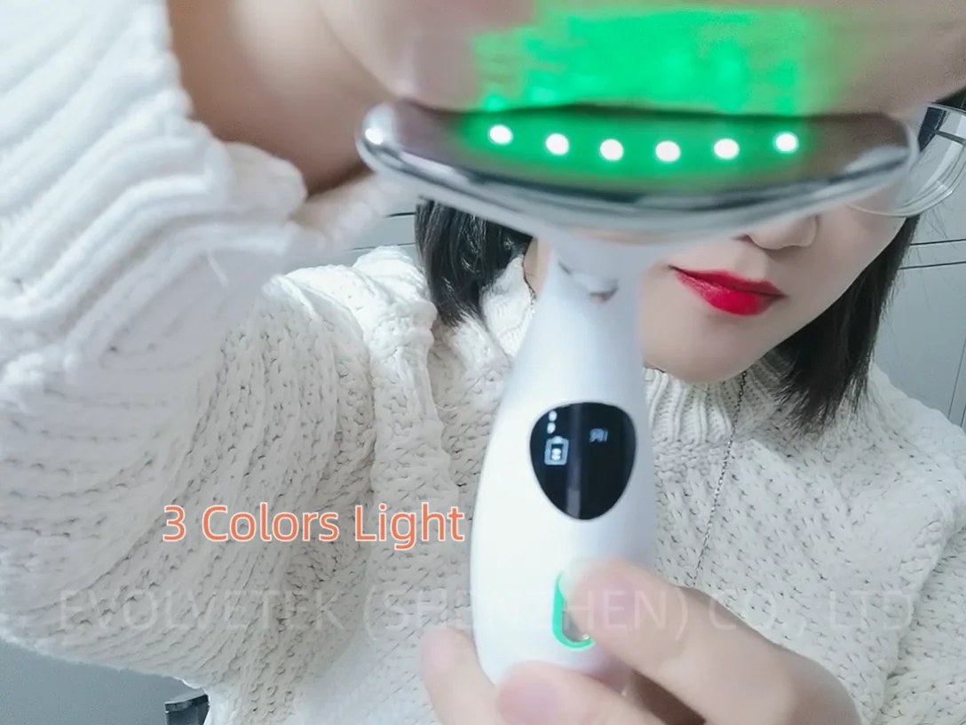 New Design 3 In 1 Ems Face Wrinkle Remover Electric Led Photon Therapy ...