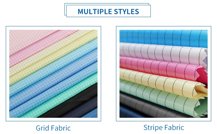 Industry Clothing Antistatic Fabric Antistatic Esd 99% Polyester ...