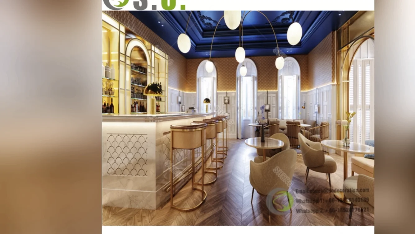 Modern Coffee Shop Counter Design Dessert Bar Counter Wooden Bakery ...