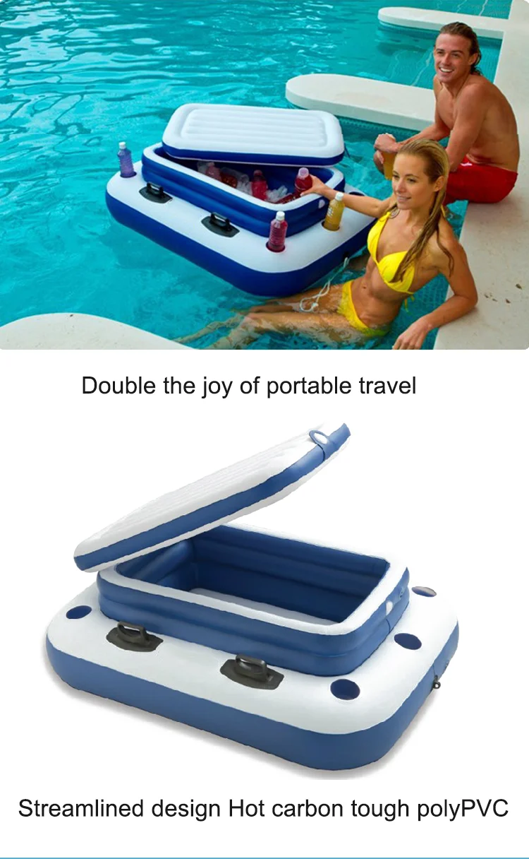 GARIDA Inflatable Swimming Pool Float CANS Cooler Box Customized Accept ...