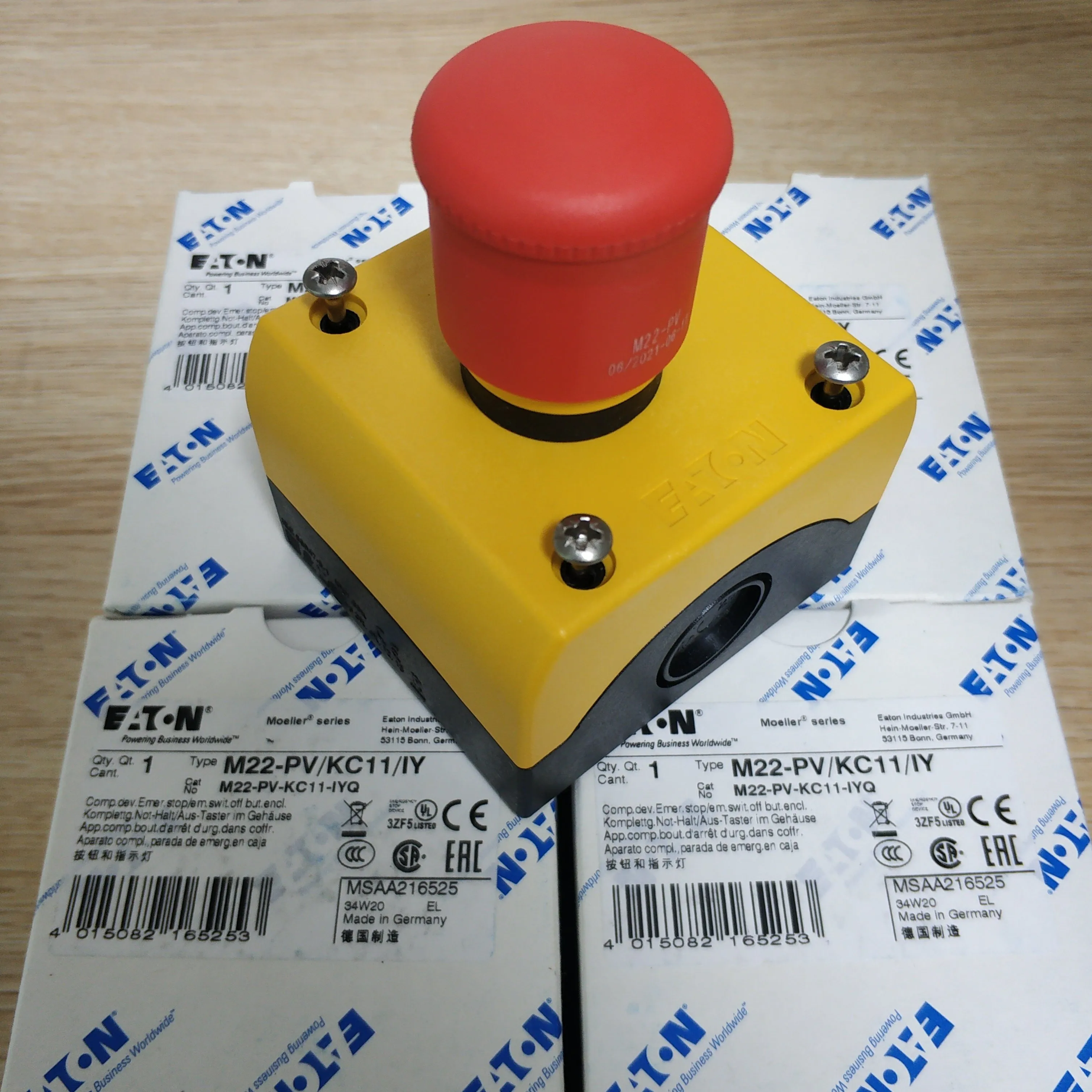 Eatons Safety Switch M22-pv/kc11/iy Emergency Stop Switch - Buy Safety Cut-off,Emergency Stop ...