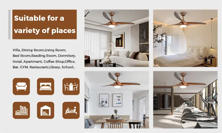 Smart Tuya 5 Speed Ceiling Fan Wifi Dc 26W Intertek Mounted Ceiling Fan ...