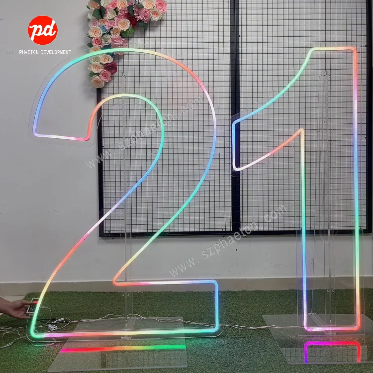 Party Supplies Led Birthday Numbers Neon Lights,Neon Letters Signs For ...