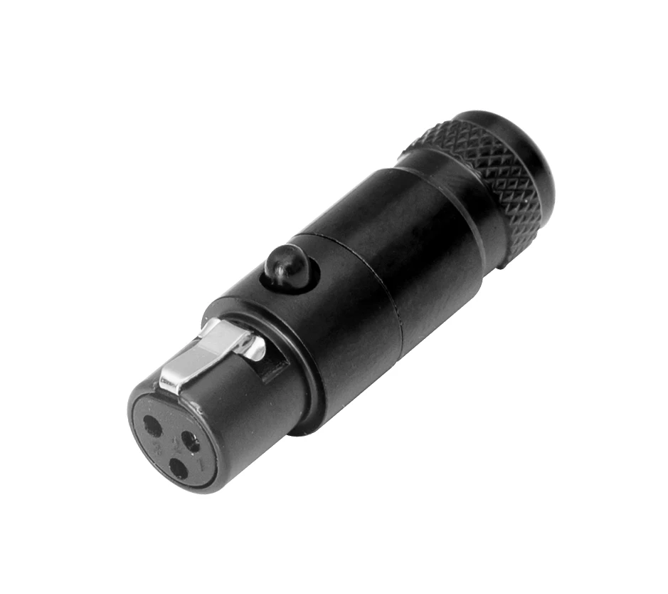 Shielded 3 Pin Female Cable End Mini Xlr Connector Tiny Xlr Connector ...