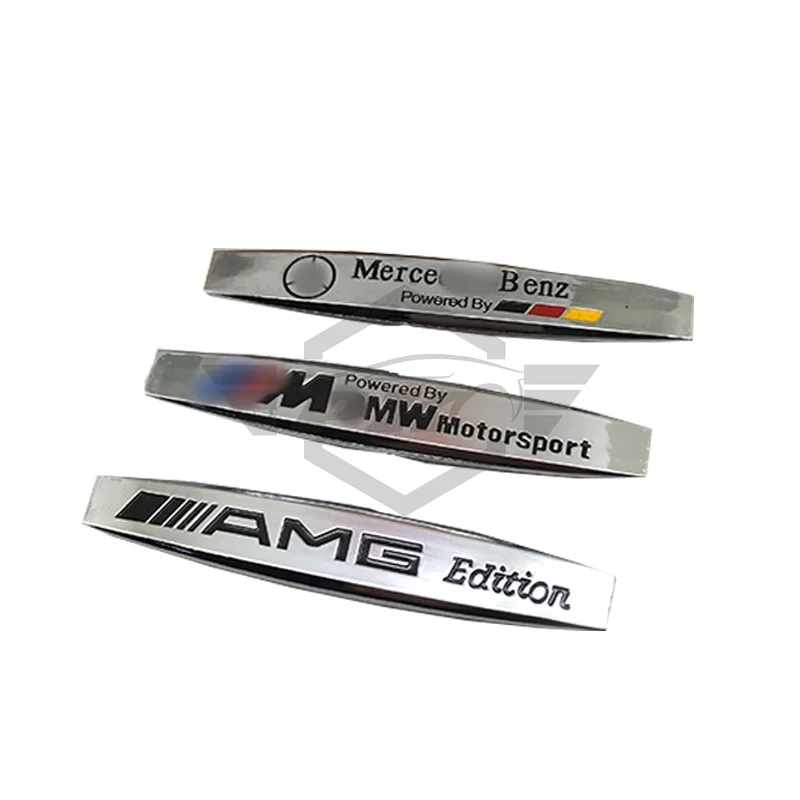 Custom Car Rear Trunk Fender Emblems 3d logo Badge Chrome Emblem ...