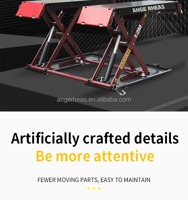 Mini Car Lift/low Profile Movable Vehicle Car Lifting Equipment Scissor ...