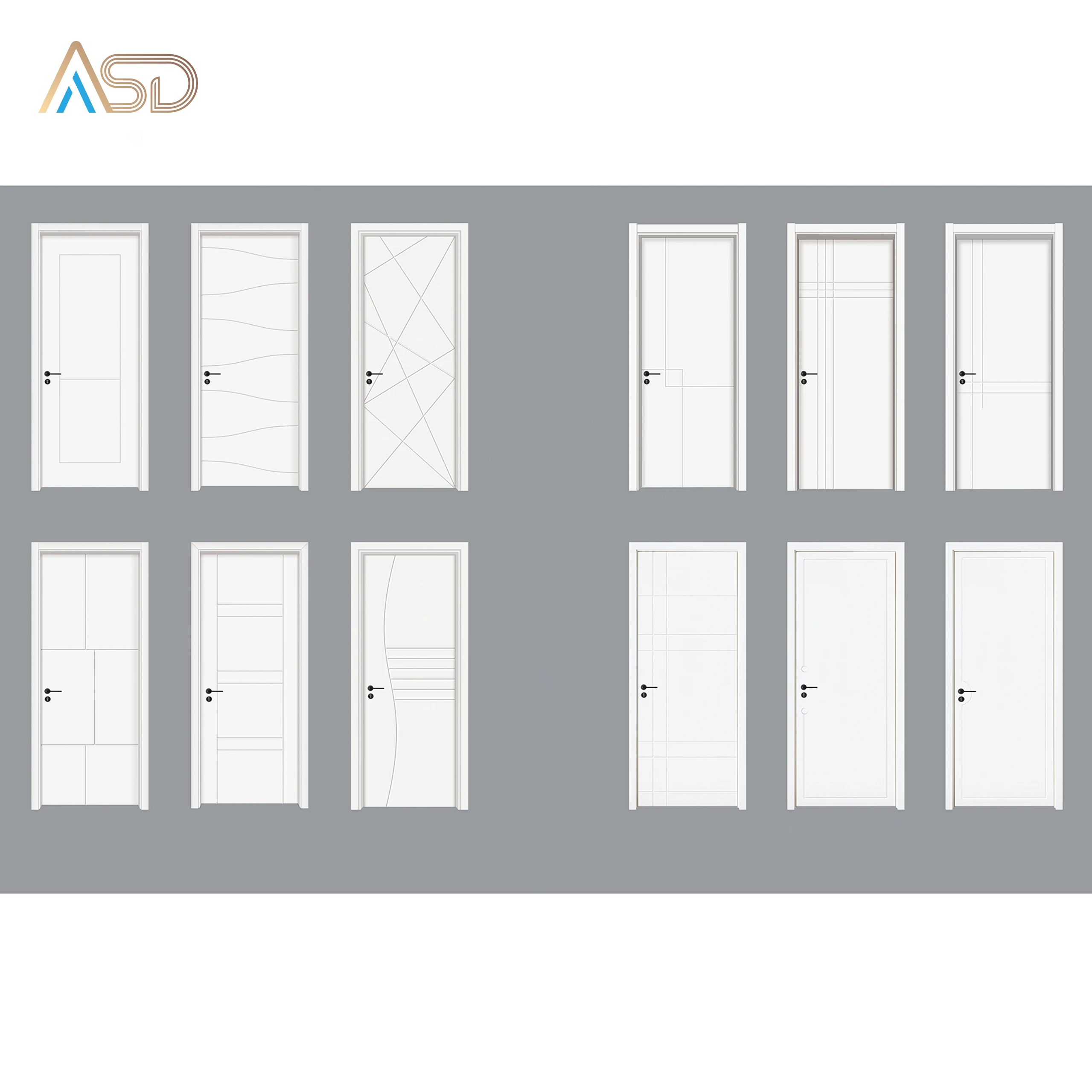 Factory Manufactured Solid Wooden Entry Doors For Residential Exterior ...