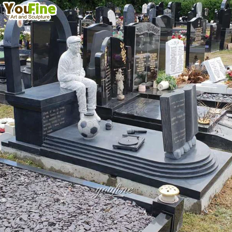 Hand Carved Natural Stone Cemetery Tomb - Luxury Gravestone