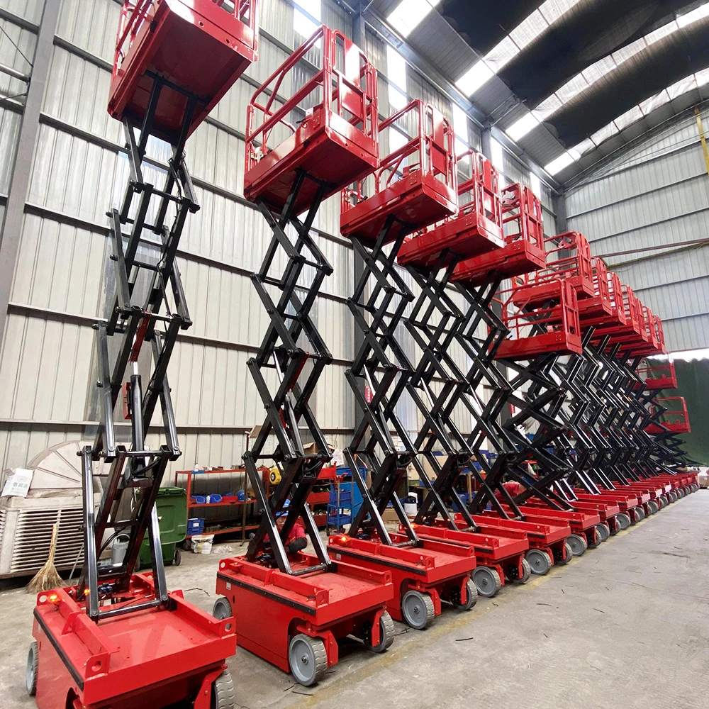 Wheel Type Working Platform 200kg 230kg 450kg Mobile Self-propelled ...