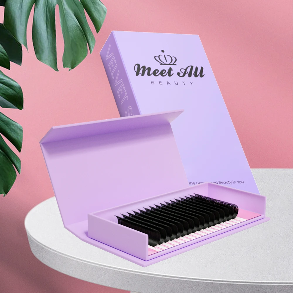 Chasmere Deep Dark Fluffy Matte Black Easy Fanning Lash Extensions