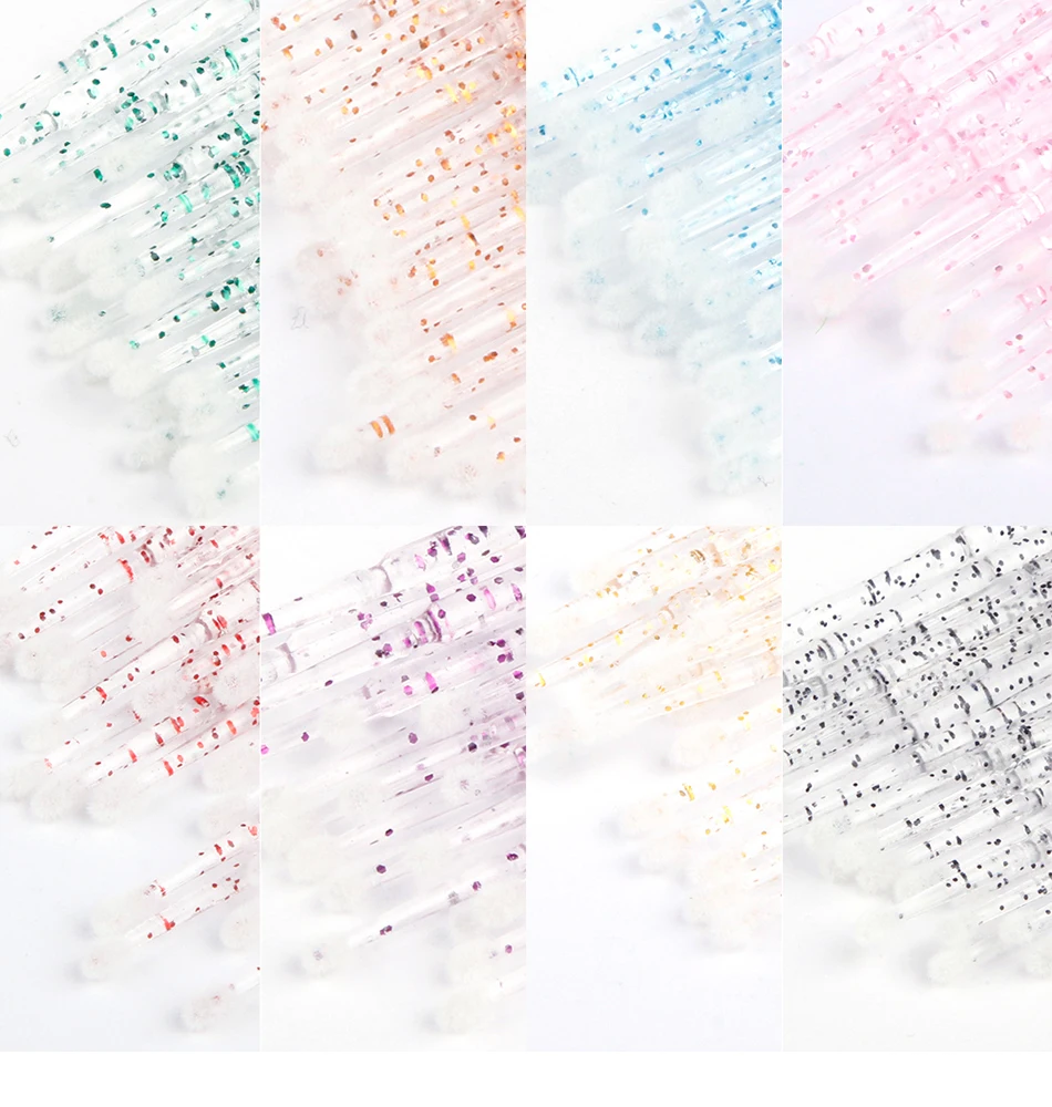 White Blue Pink Purple Microbrush Tattoo Microblading Eyelash