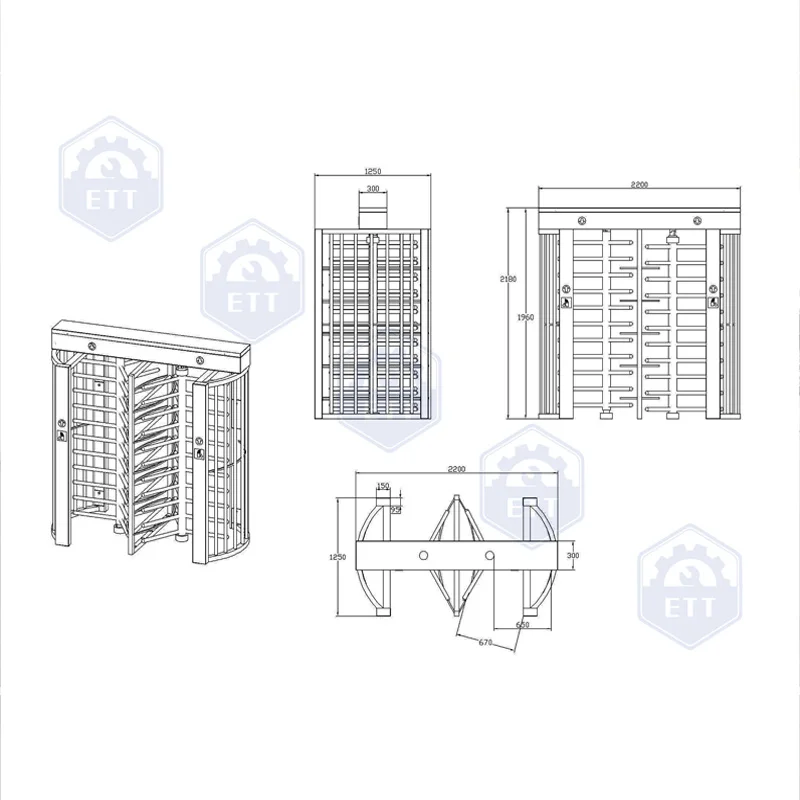ETT Semiautomatic Access Control System - High Security Gate