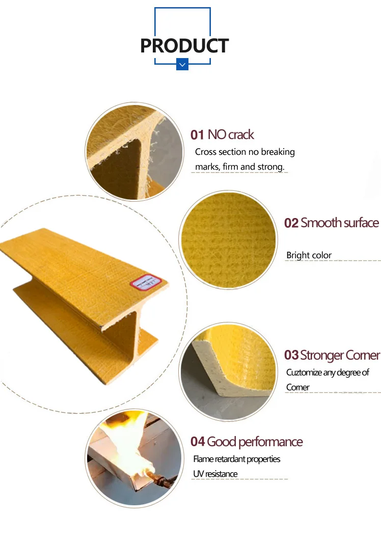 Pultruded Seawall Bulkhead FRP Sheet Pile for Cofferdam