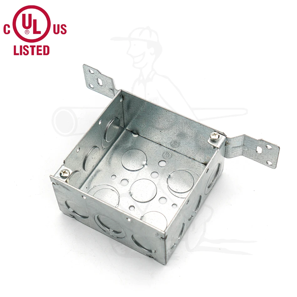 Galvanized Steel Square Electrical Box with Bracket| Alibaba.com