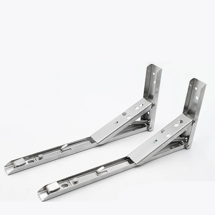 Metal Folding Bracket Stainless Steel 304 Folding Triangle Wall Shelf ...