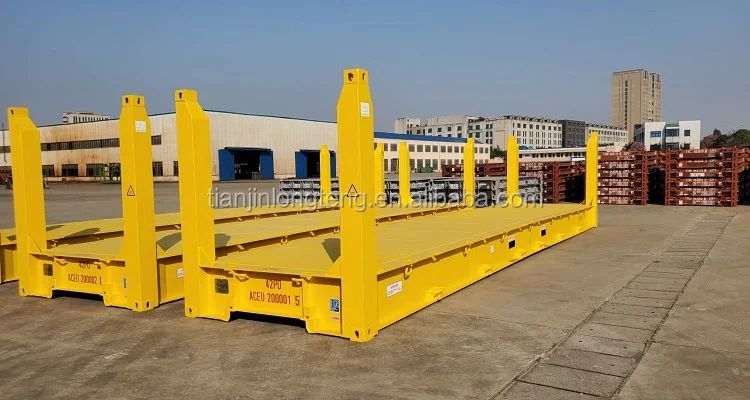 20 Flat Rack Flatrack Shipping Container With Fixed Corner Post For ...