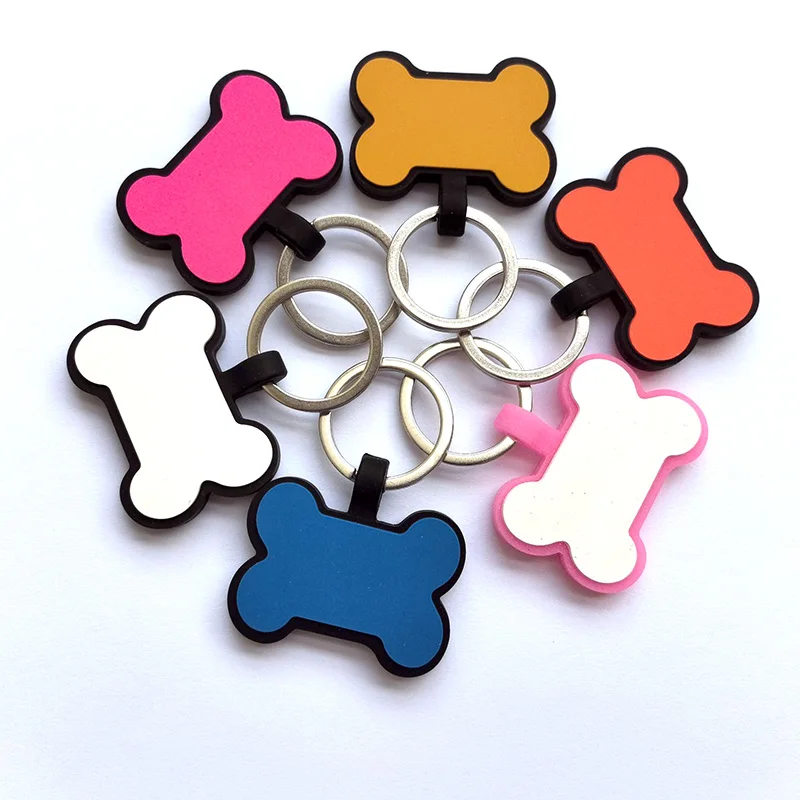 High Quality Personalized Custom Silicone Dog Tags with QR Code Dogs ...