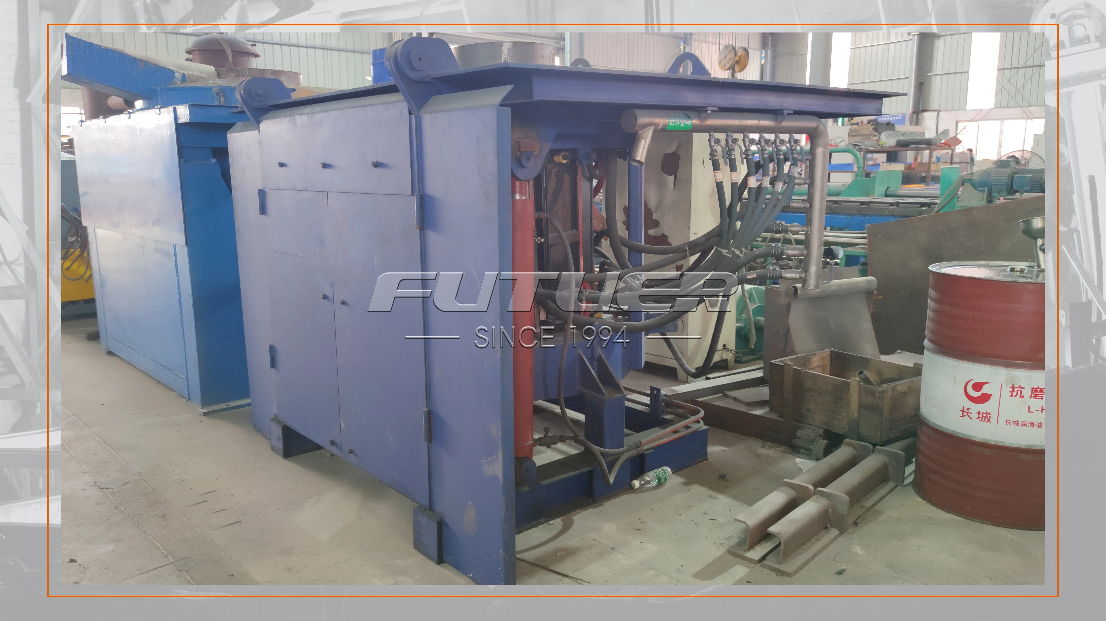 200kg 500kg 750kg 1t 2t 5t Steel Tilting Furnace Machine Ferroelectric ...