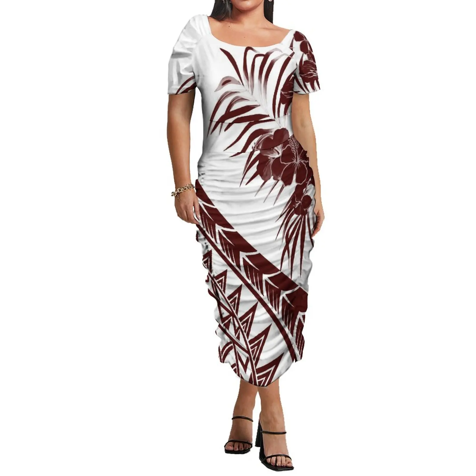 Hot Sale Customized Undefined Polynesian Clothing Women Elegant Bodycon ...