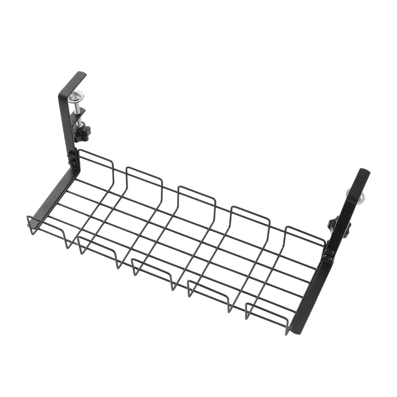 Wire Basket Shelf Under Table Storage Rack Under Table Organizer Wire ...