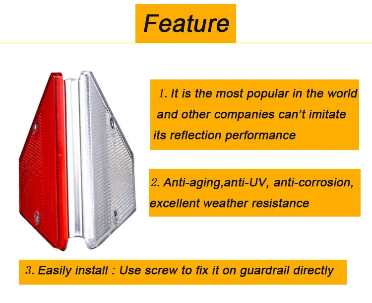 Plastic Trapezoidal Reflector Reflex Retro Truck Reflector Ce Approved ...