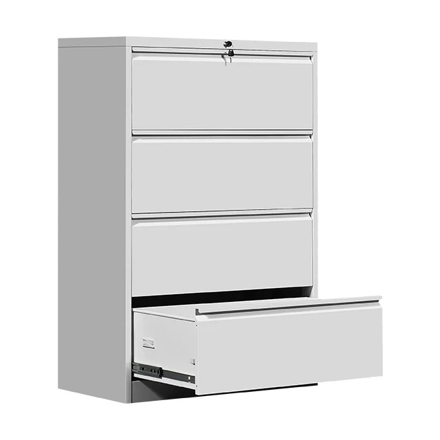 Wide Metal Drawers - Organize with 4 Drawer File Cabinets
