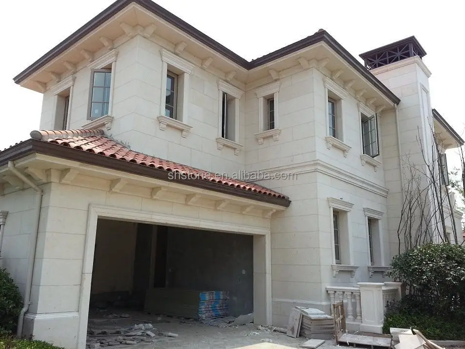 SH STONE Natural Stone Facade Roma Beige Limestone Exterior Wall ...