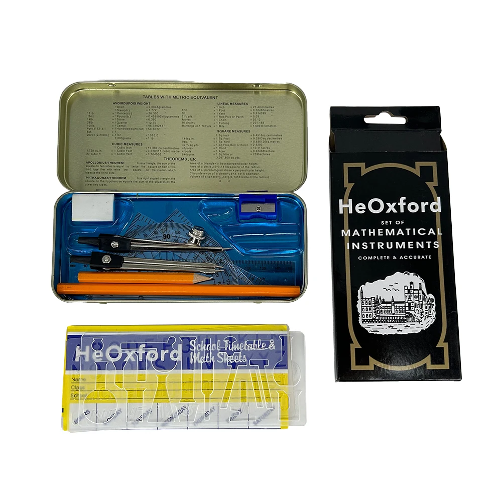 Geometry Math Set - Precision Tools for School Students