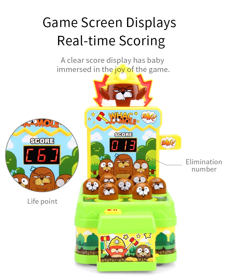 FIVE STAR Whack A Mole Game - Educational Fun for Kids