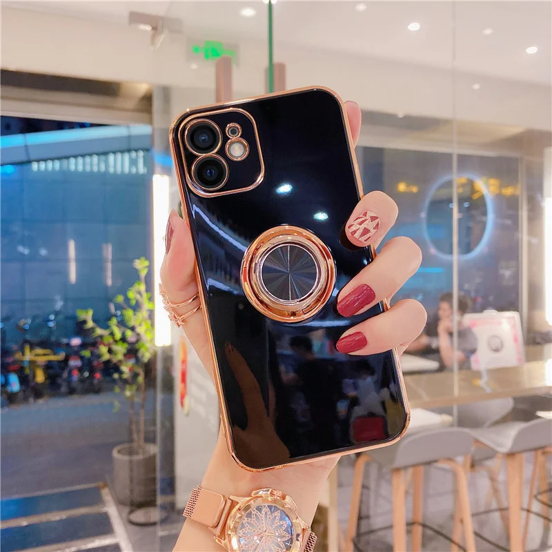 Factory Price Shockproof Phone Case For Iphone 14 Ring Stand Magnetic ...