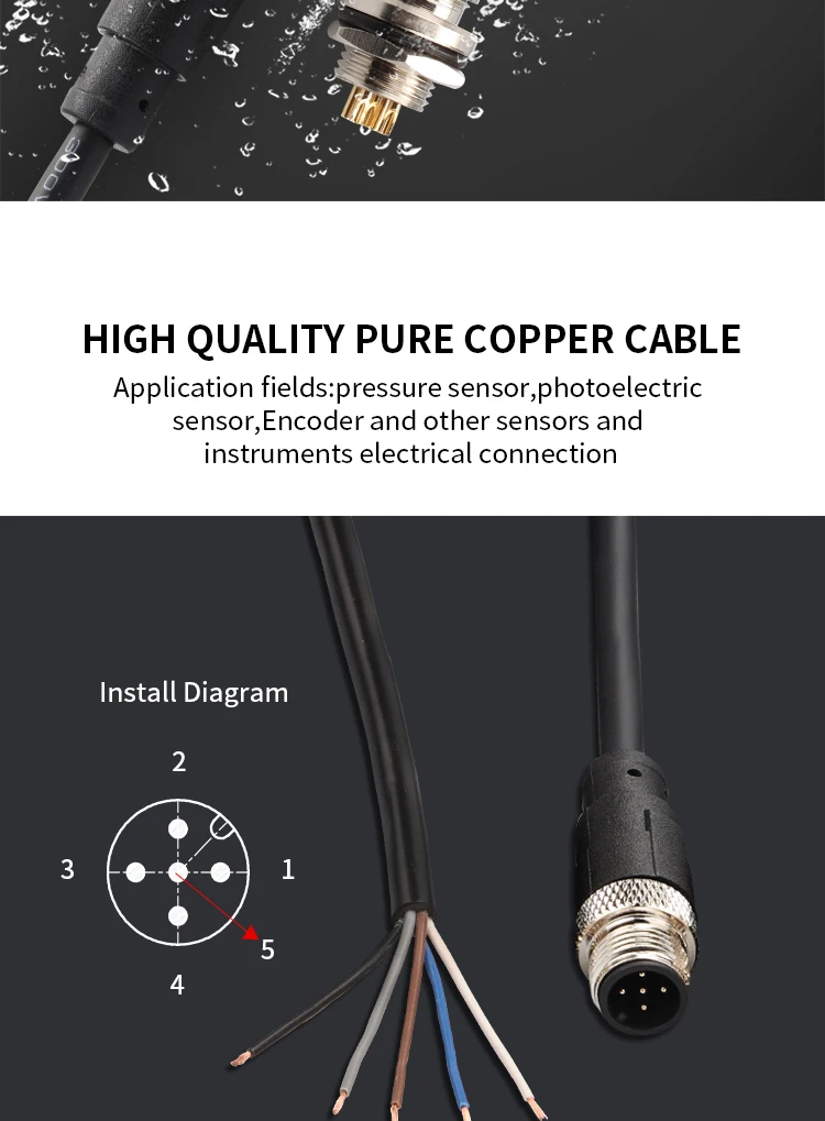 M12 Waterproof Connector - Reliable Electrical Solutions