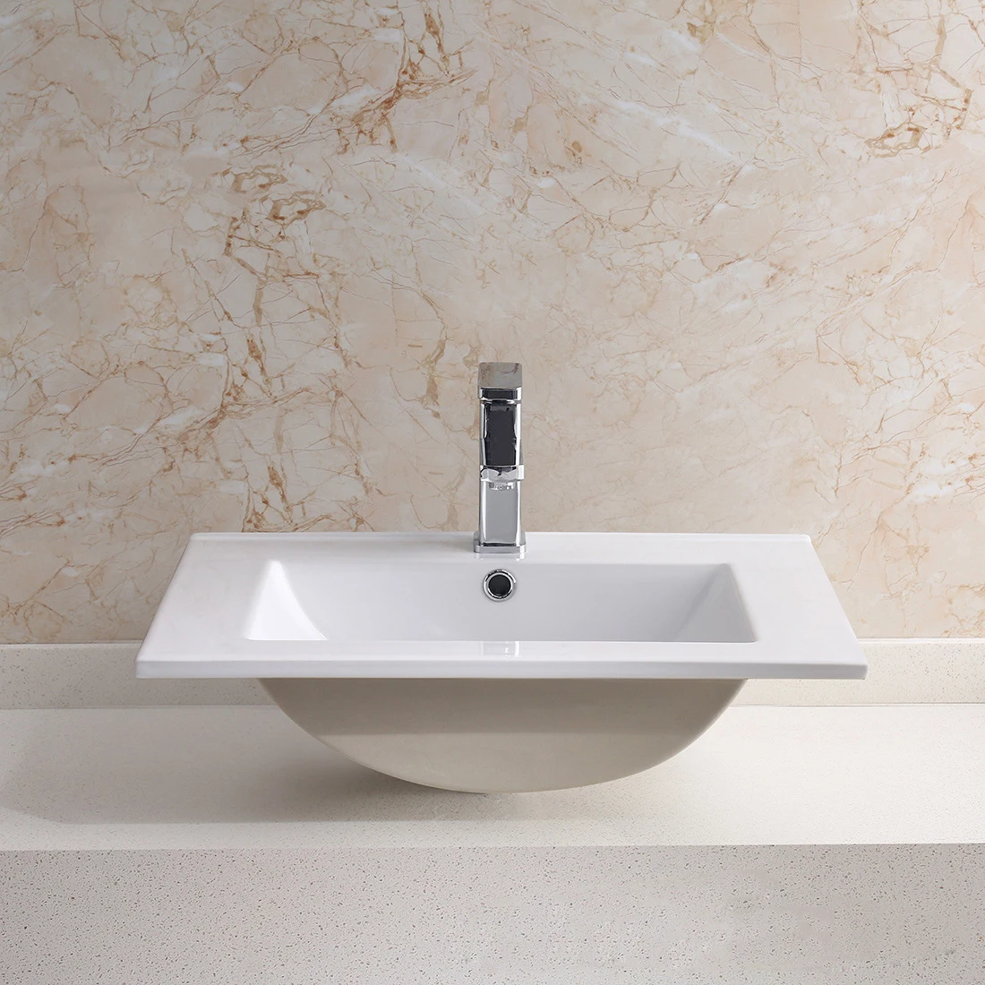 UPC Bathroom Sink - Modern Countertop Ceramic Vessel